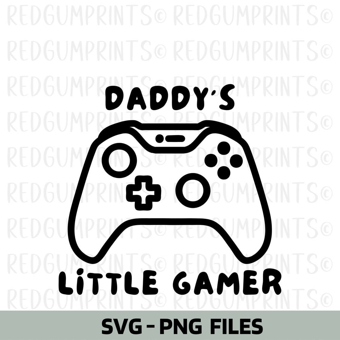 Daddy's Little Gamer SVG Cricut Cut Files Fathers Day - Etsy