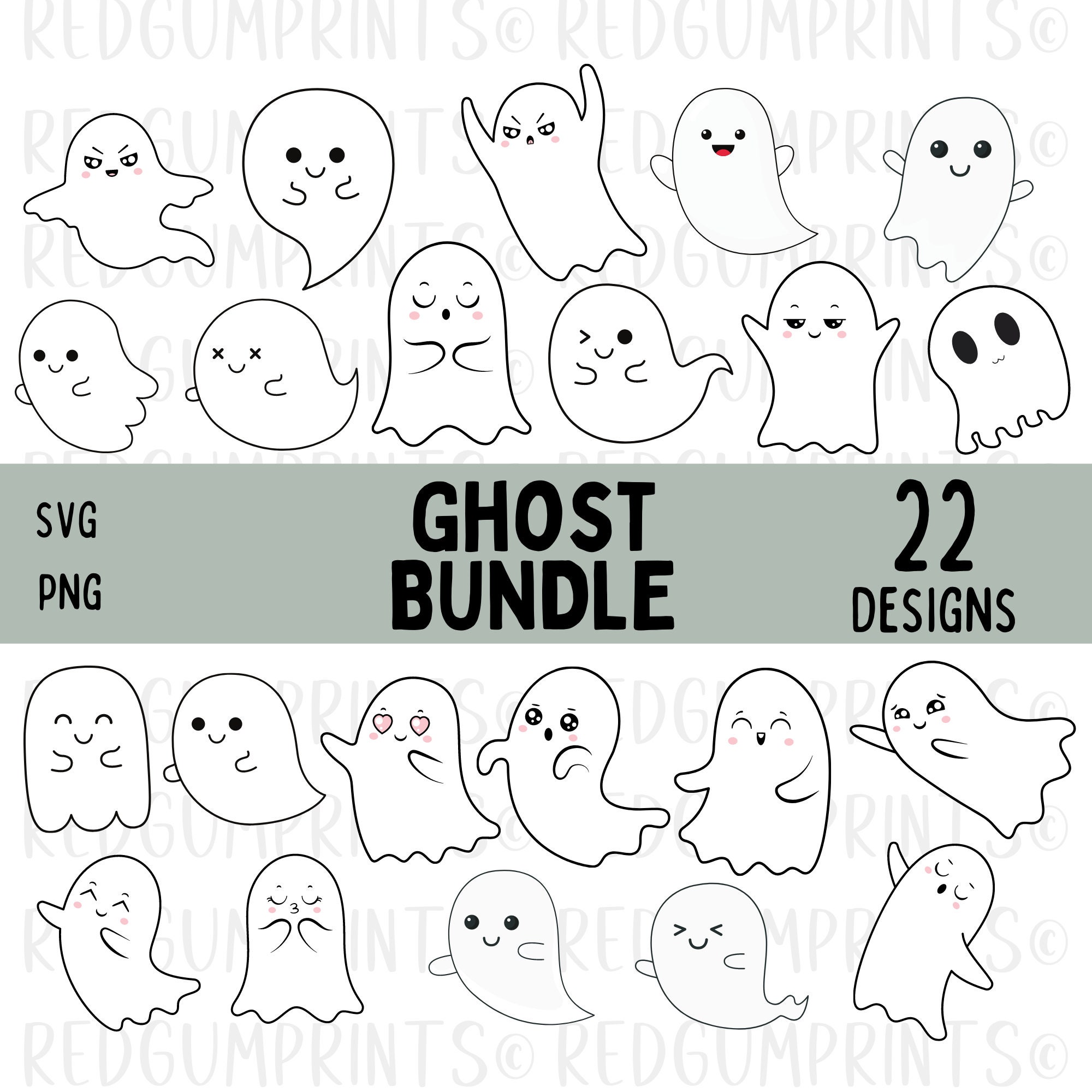 Friendly Ghost Clipart Black And White