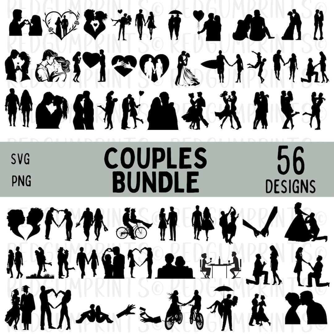 Couples SVG Bundle, Couples SVG, Valentines Svg, Romantic Svg, Dating ...