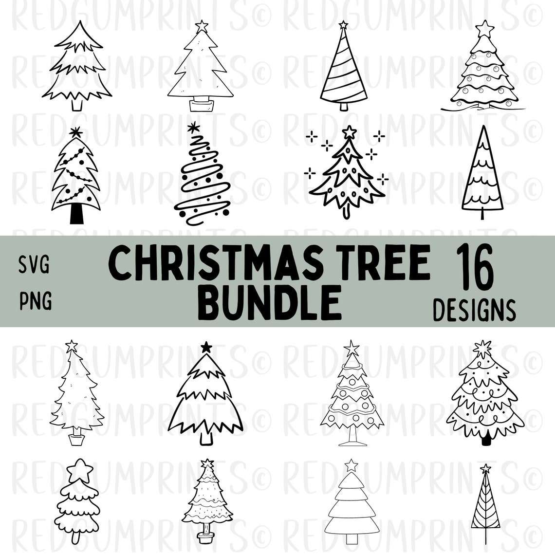 Christmas Tree SVG Cricut Cut Files Tree Svg Cricut - Etsy