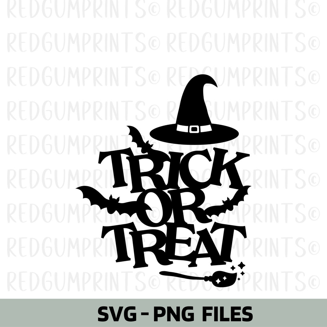 Trick or Treat SVG, Cricut Cut Files, Digital Download, Cricut, Witch ...