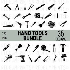 Hand Tools SVG Bundle, Tools SVG, Hammer Svg, Shed Svg, Png, Files for ...