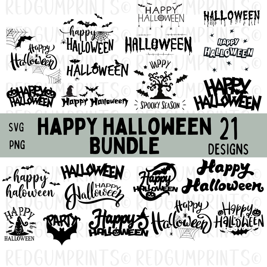 Happy Halloween SVG Bundle, Happy Halloween, Halloween Svg, Halloween ...