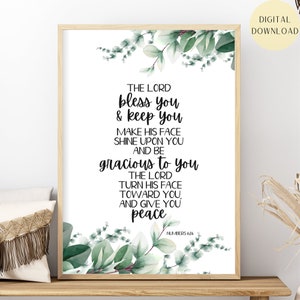 May the Lord Bless You and Keep You, Numbers 6:24, Scripture Art ...