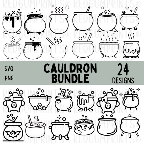 Cauldron SVG Bundle Witches Cauldron SVG Cauldron - Etsy