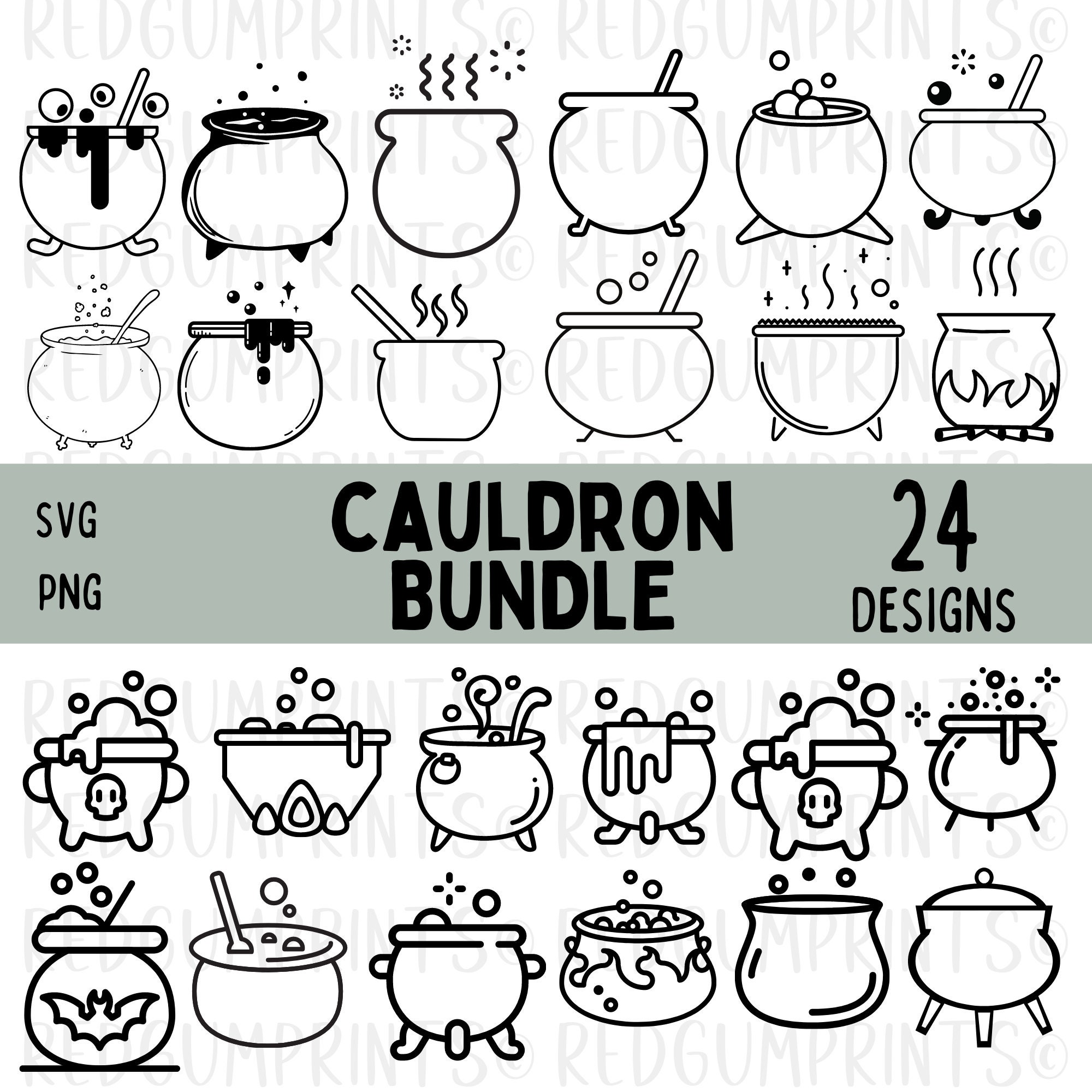 Cauldron SVG Bundle, Witches Cauldron SVG, Cauldron, Halloween, Pot SVG ...