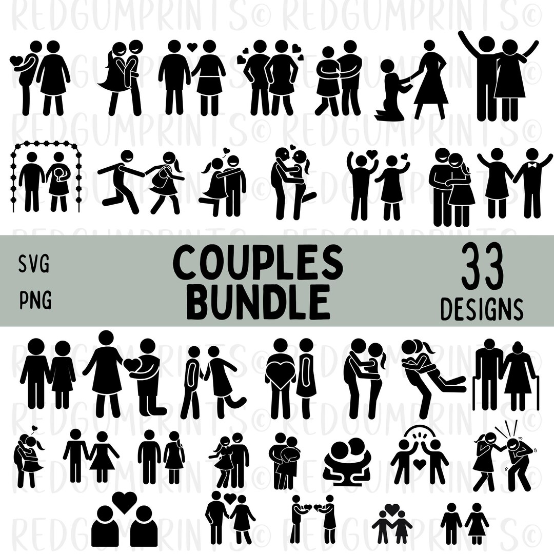 Couples SVG Bundle, Couples SVG, Valentines Svg, Romantic Svg, Dating ...