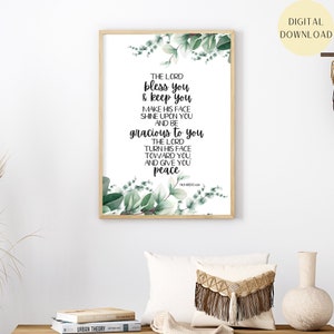 May the Lord Bless You and Keep You, Numbers 6:24, Scripture Art ...