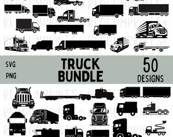 Truck SVG Bundle, Semitrailer SVG, Big Rig Svg, Trucker Svg, Tractor ...