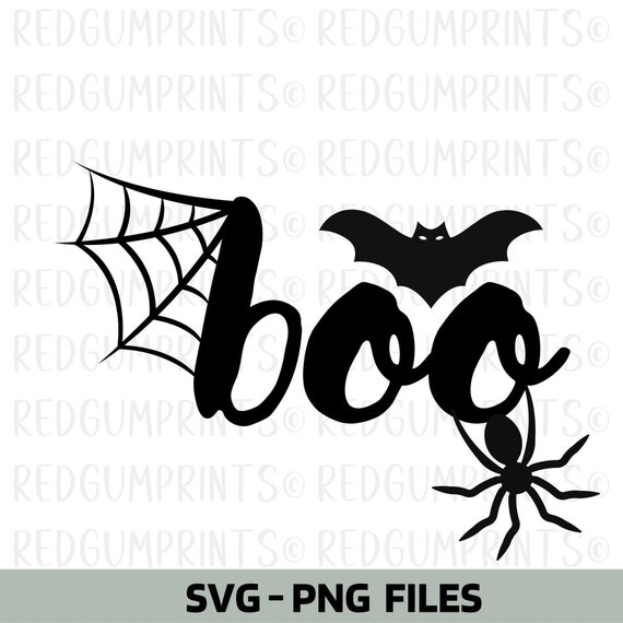 Boo SVG Halloween SVG Cricut Cut Files Digital Download - Etsy