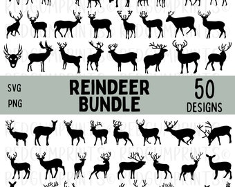30 Deer Svg Png Jpg Ai Commercial Use Animal Svg Deer - Etsy