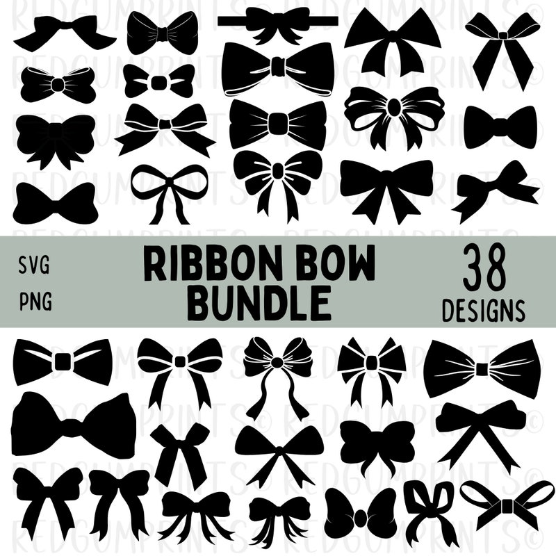 Bow Svg - Etsy