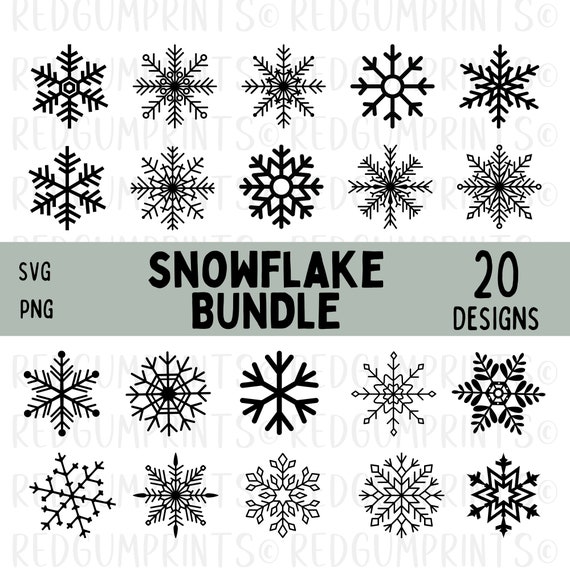 Snowflake SVG Bundle Snowflake SVG Christmas Svg Xmas Svg - Etsy