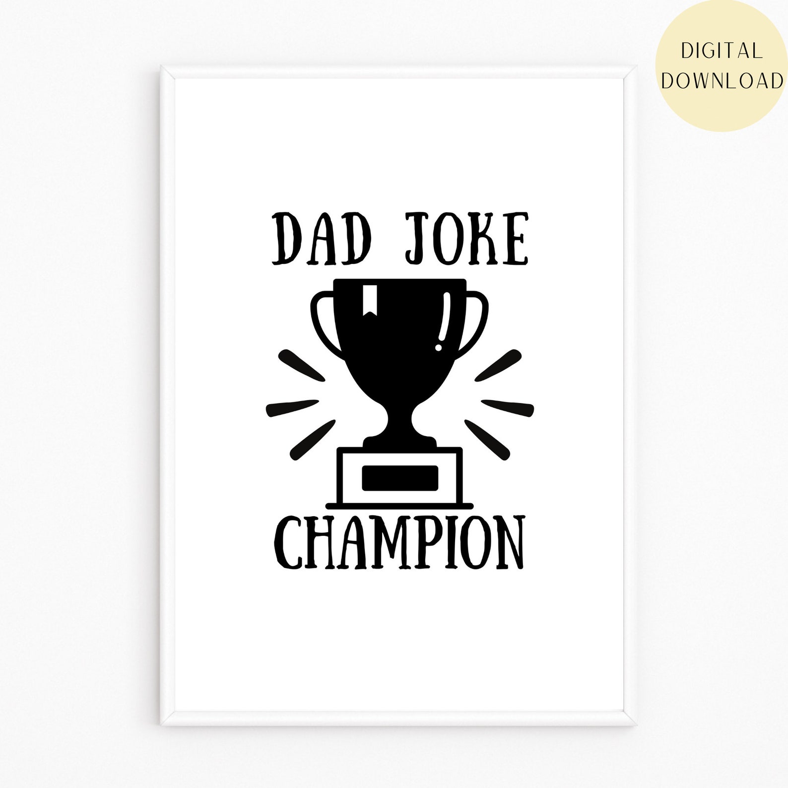 Dad Joke Champion SVG Cricut Cut Files Fathers Day Joke - Etsy