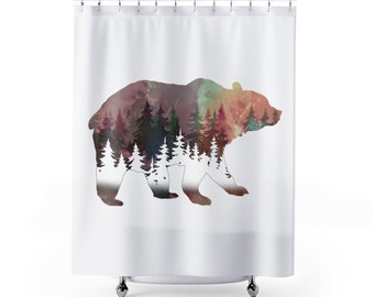 Bear Shower Curtain | Etsy