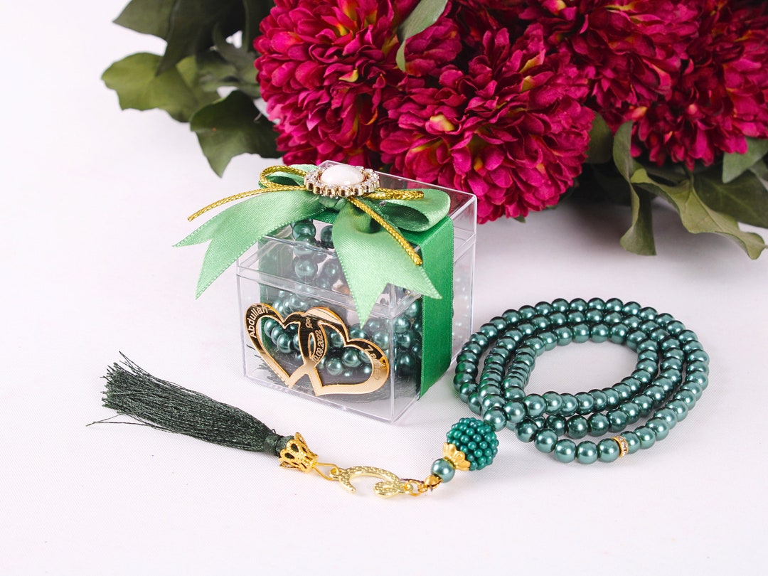 Personalized Pearl Prayer Bead Tasbeeh Masbaha Muslim Favor Wedding ...