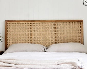 Rattan Headboard Queen - Etsy