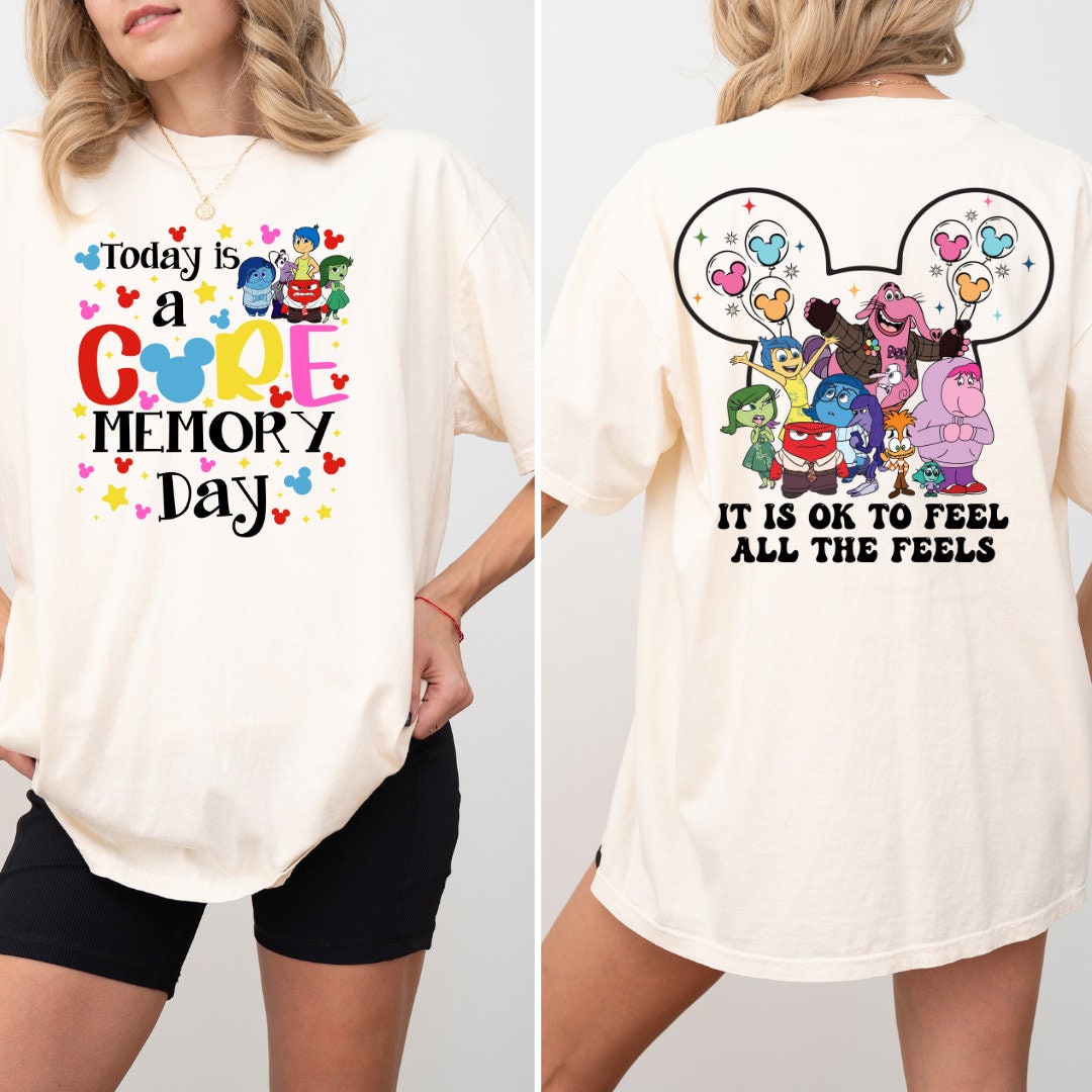 Today is A Core Memory Day Inside Out Emotions 2 Disney Castle Ears T ...