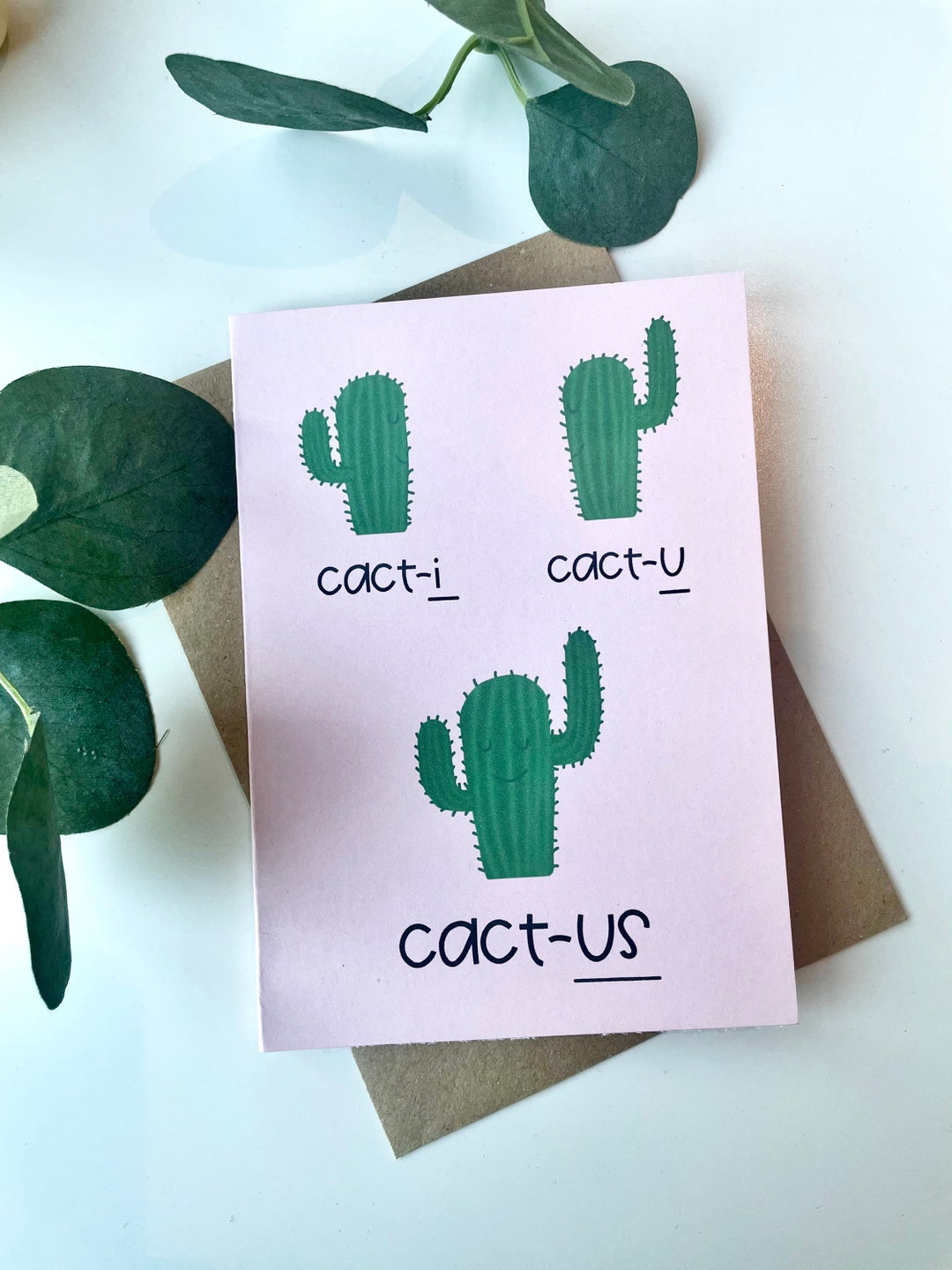 Cactus Anniversary Card Plant Card Love Card Funny Card - Etsy