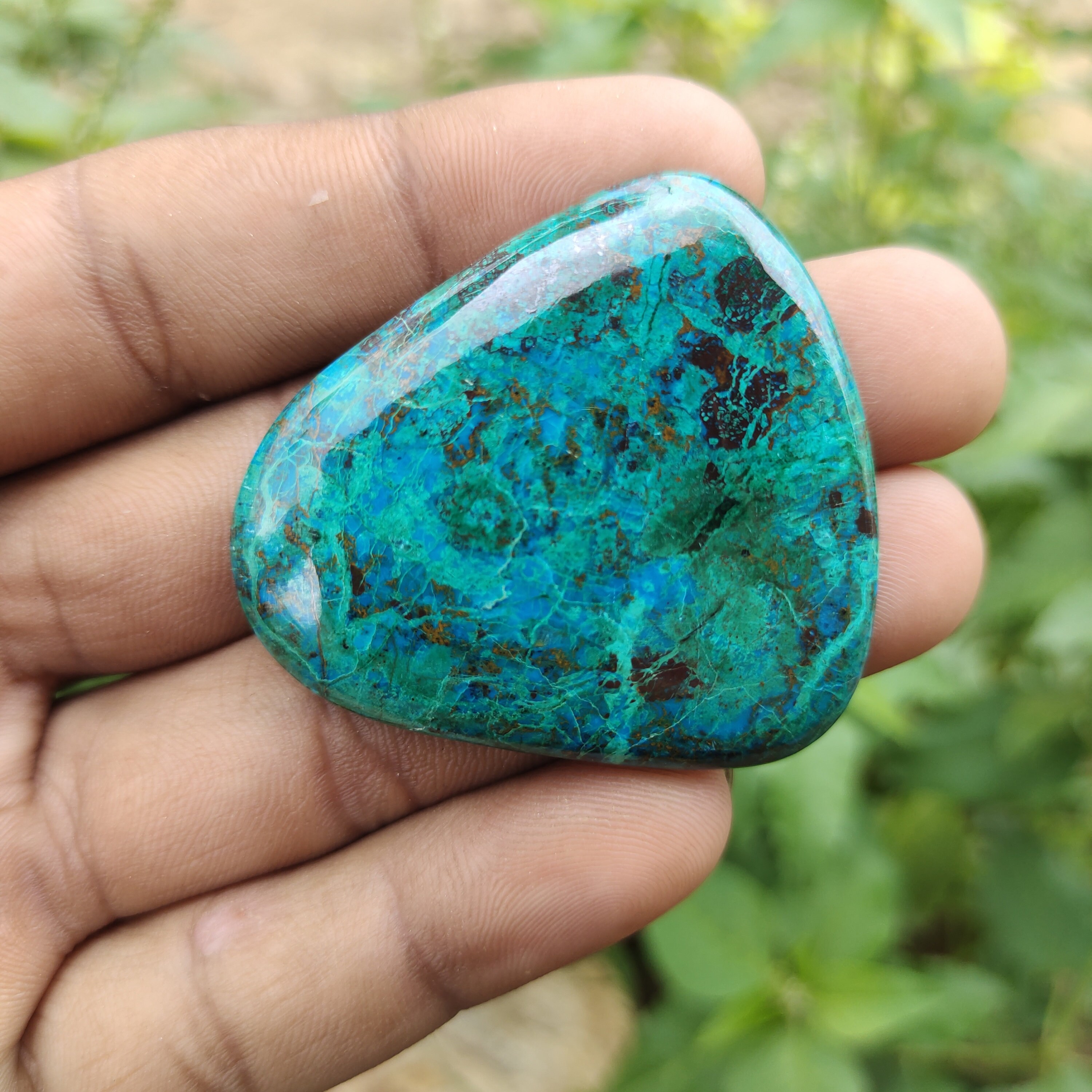 Rare Blue Chrysocolla Gemstone Hand Polish Chrysocolla Loose | Etsy