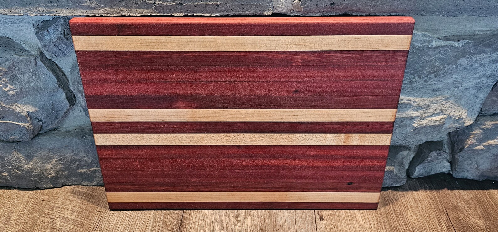 Bloodwood and Maple Edge Grain Cutting Board - Etsy
