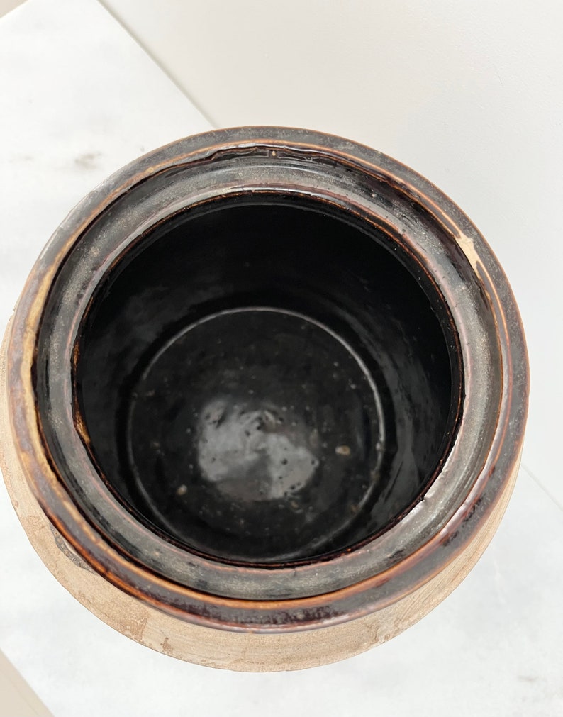 XL Antique Primitive Stoneware Crock - Etsy