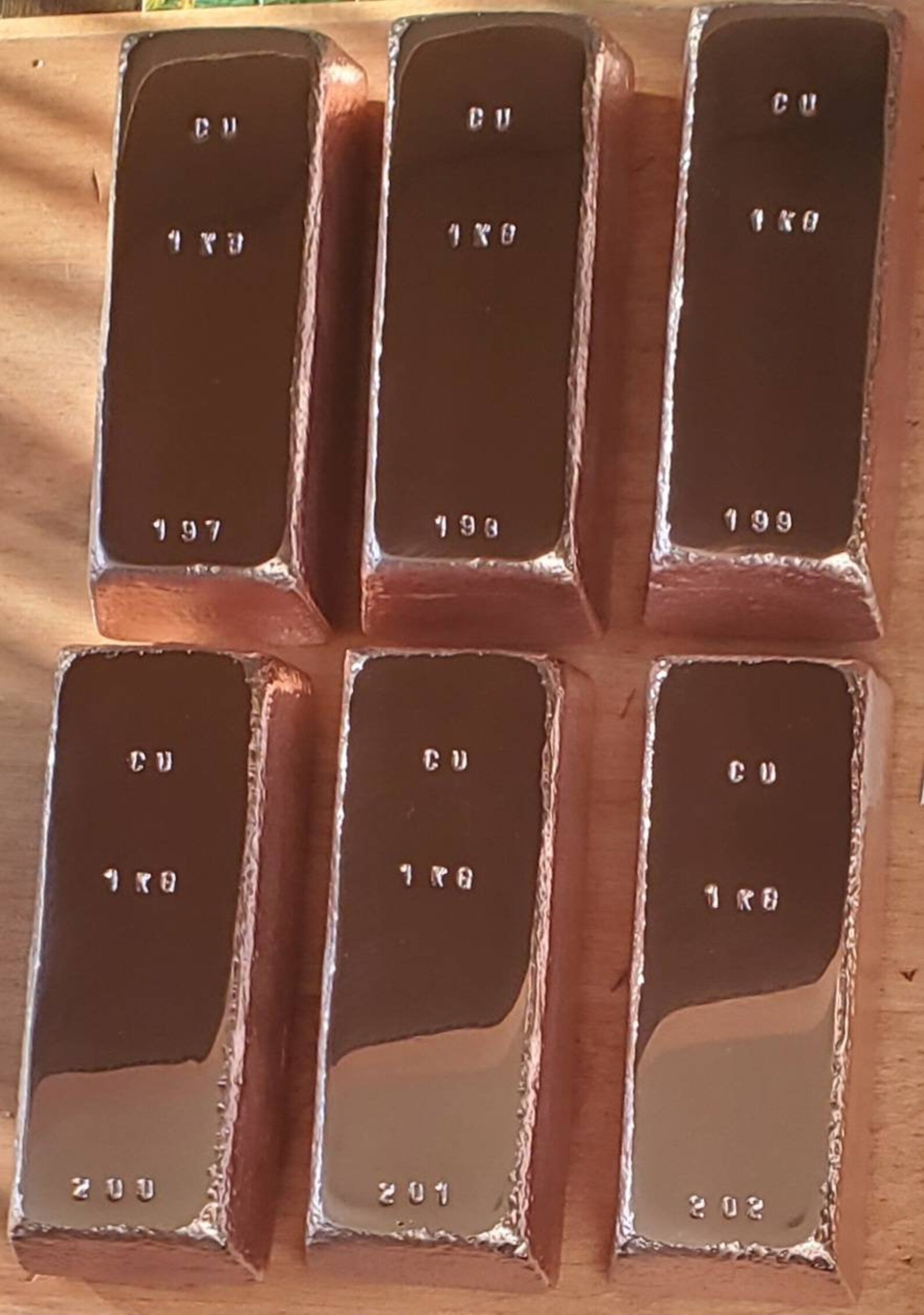 1 Kilo 2.2lbs Copper Bar .999 Fine Hand Poured - Etsy