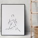 Aesthetic Poster, Body Outline, Line Art Body Drawing Printable Wall ...