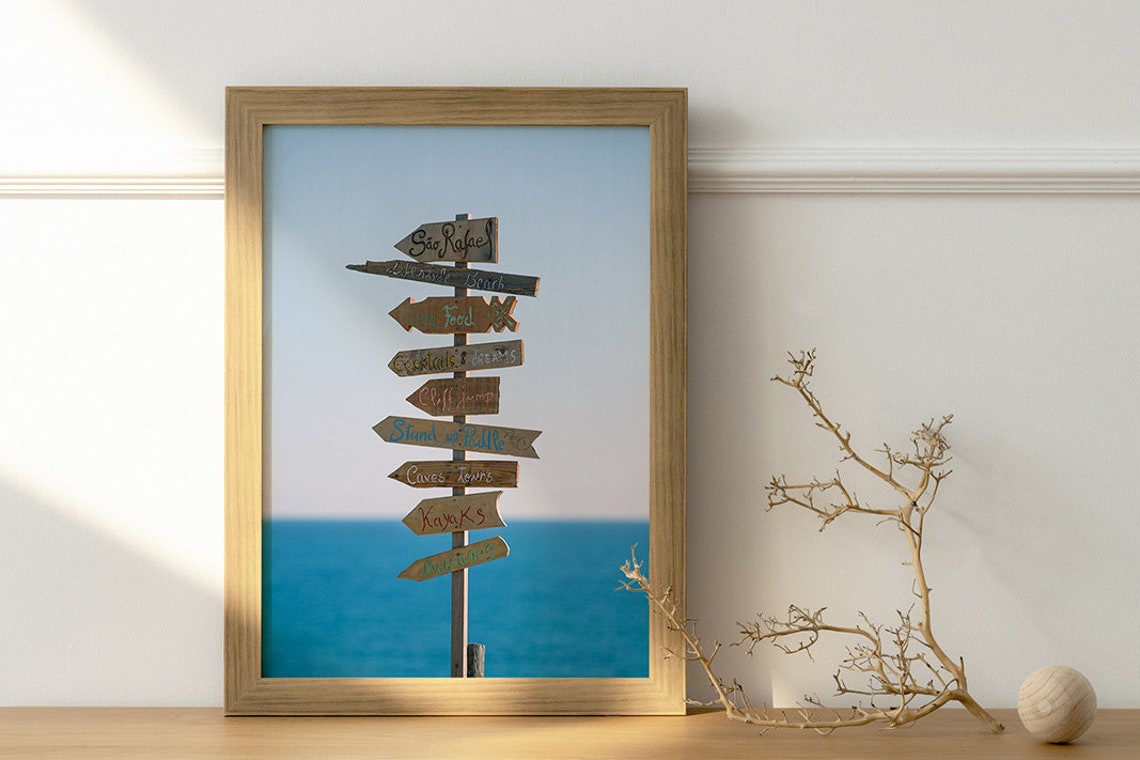 Wooden Beach Signs Printable Beach Directional Signs Beach - Etsy