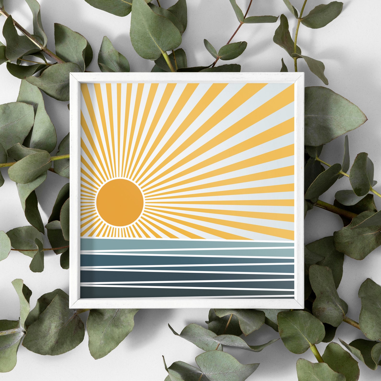 Set of 2 Sun and Moon Posters Sun Moon Print Set Boho Sun - Etsy