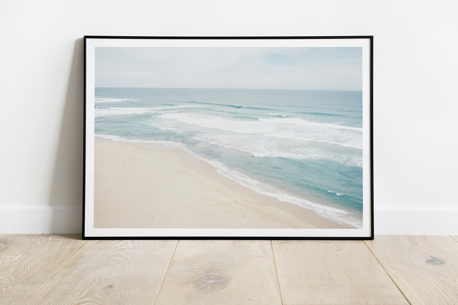 Neutral Coastal Beach Print, Soft Seascape Photo, Muted Neutral Beach ...