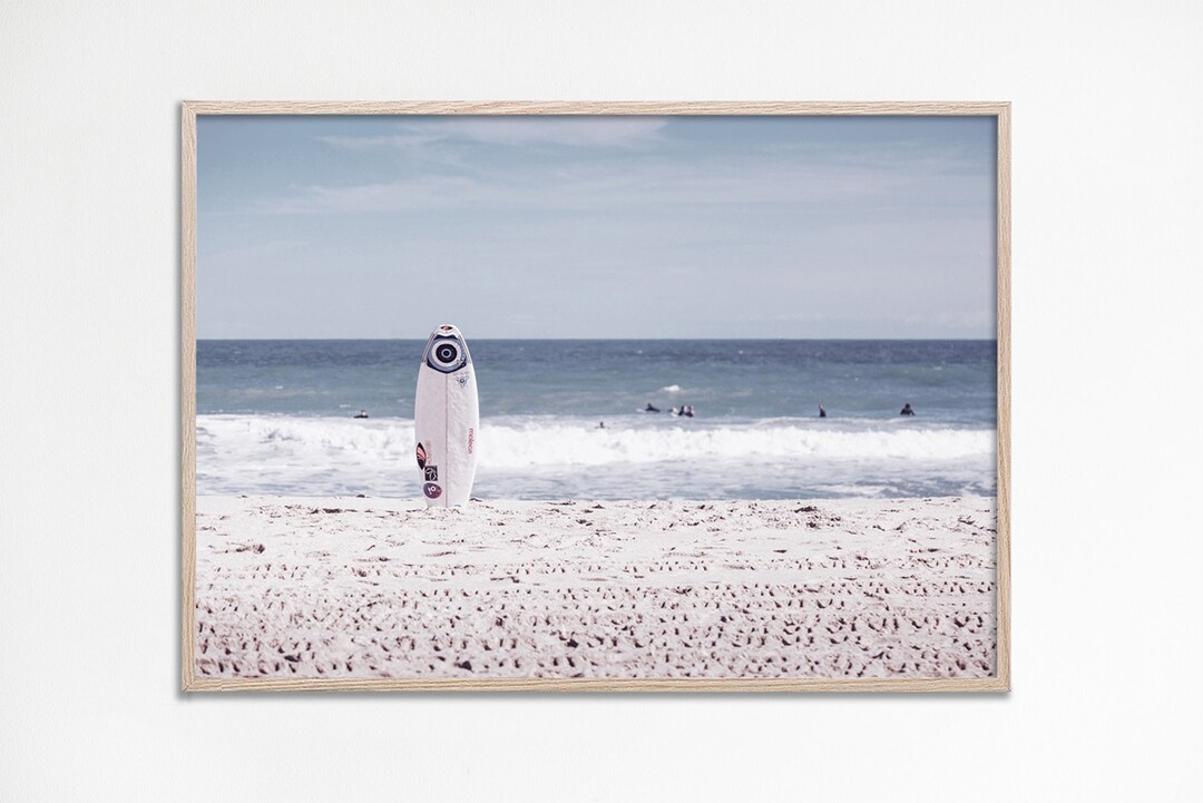 Surfboard Wall Art Photography Print, Beach Wall Art Downloadable ...