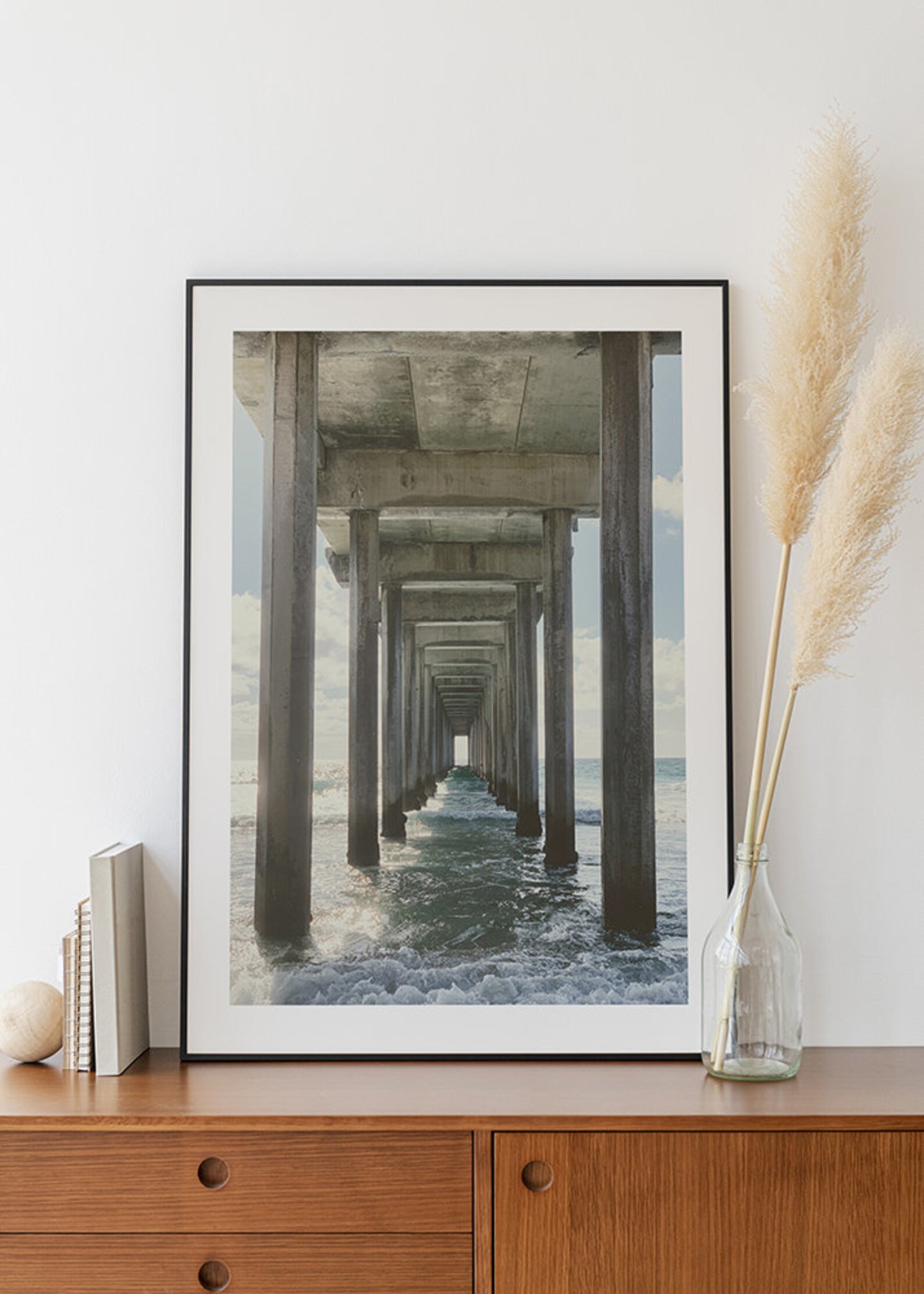 San Diego Pier Print Wooden Pier Print Neutral Beach Decor - Etsy