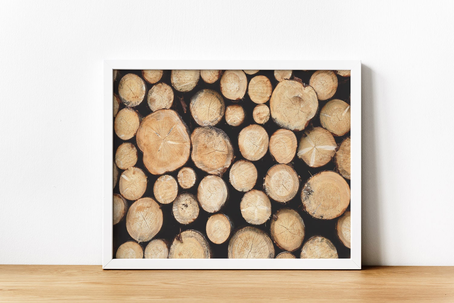 Wood Logs Photo Print Rustic Wood Print Wooden Log Pile - Etsy