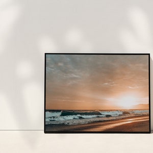 Beach Sunset Print, Sunset Poster Print, Sunrise Beach Print, Beach ...