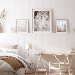 Set of 3 Wildflower Prints, Pampas Grass Print Set, Printable Wall ...