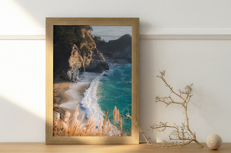 California Art Print Travel Poster Big Sur California Nature - Etsy