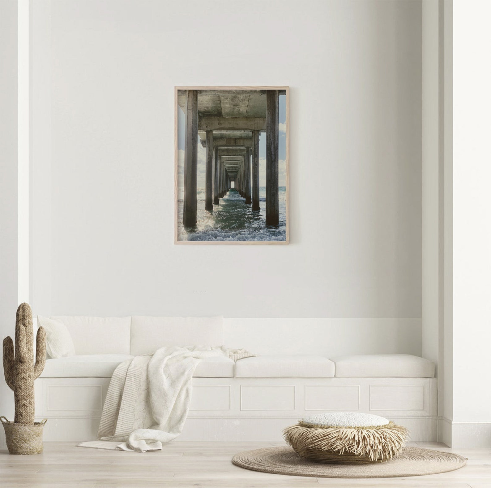 San Diego Pier Print Wooden Pier Print Neutral Beach Decor - Etsy