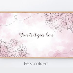 Personalized TV Art, Samsung Tv Frame Instant Download, LG Tv, Custom ...