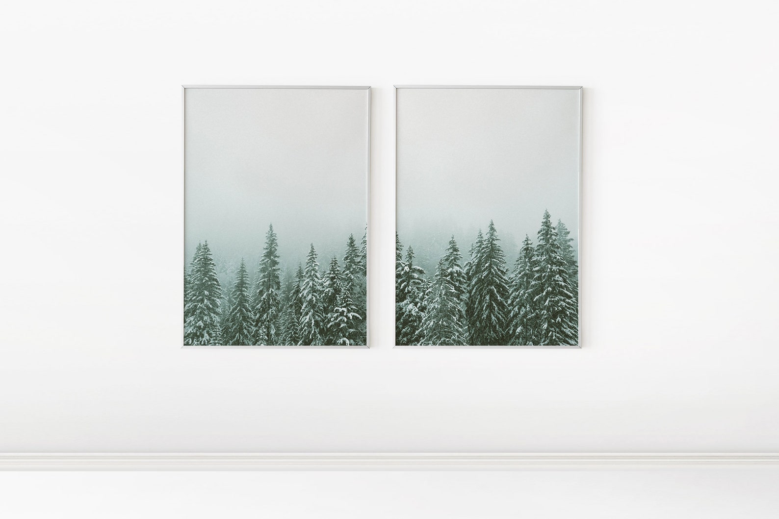 Winter Photography, Split Panels Wall Art, Winter Wonderland ...