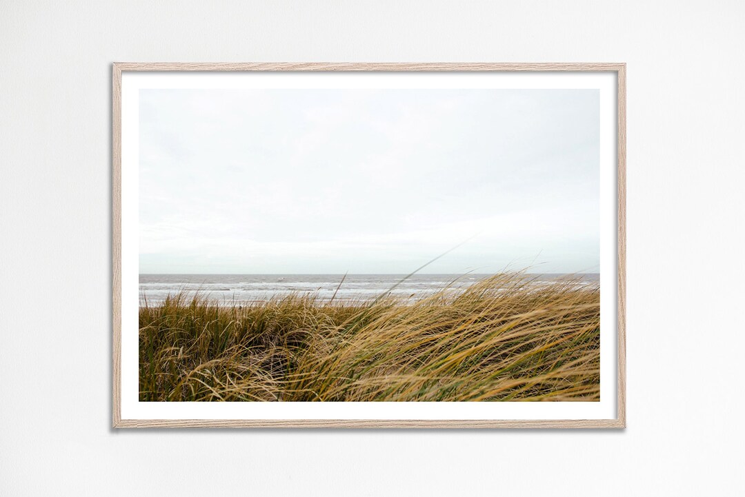 Sea Grass Wall Art, Landscape Beach Photography, Pastel Beach Wall Art ...