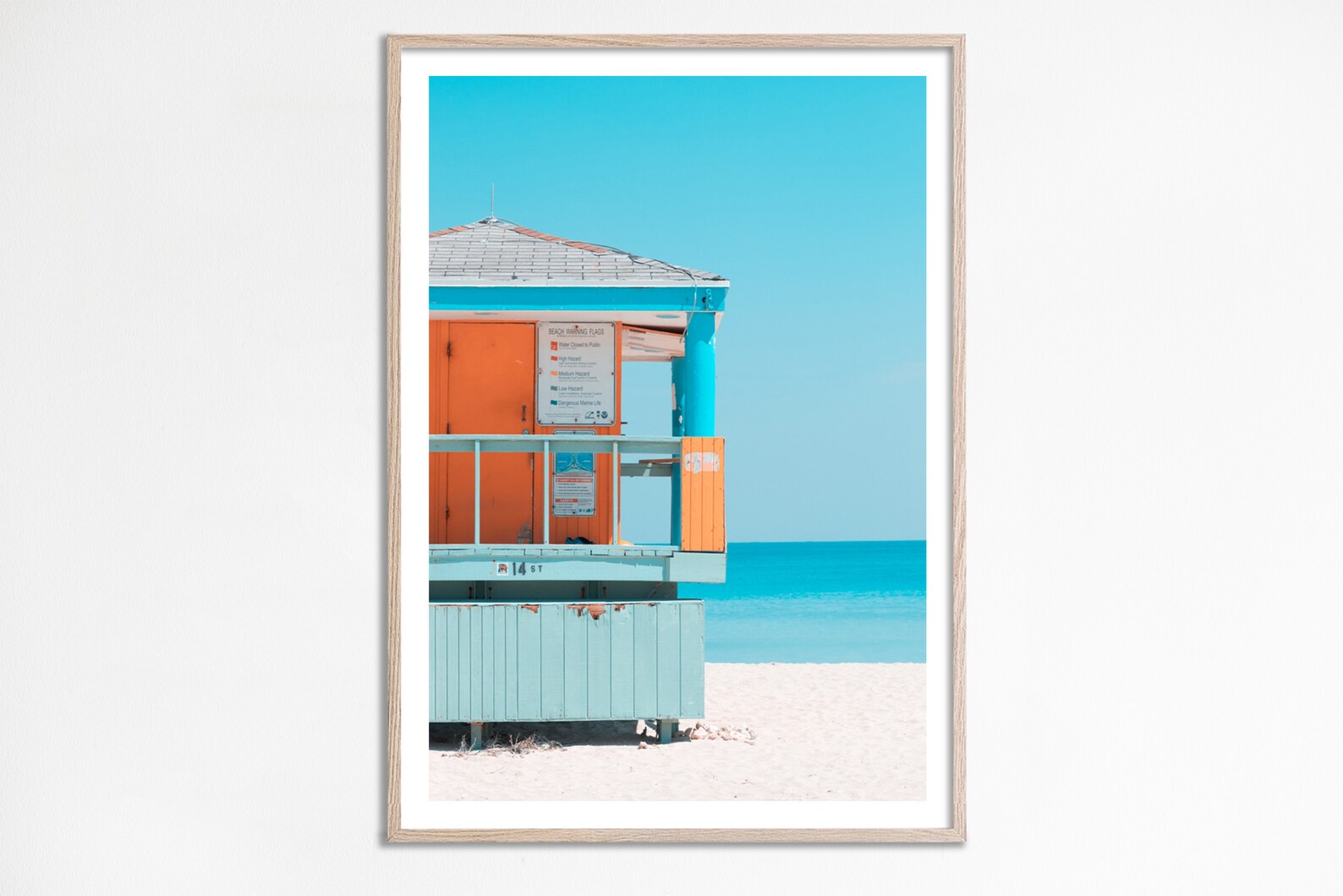 Colorful Lifeguard Tower Print Beach Wall Art Lifeguard - Etsy