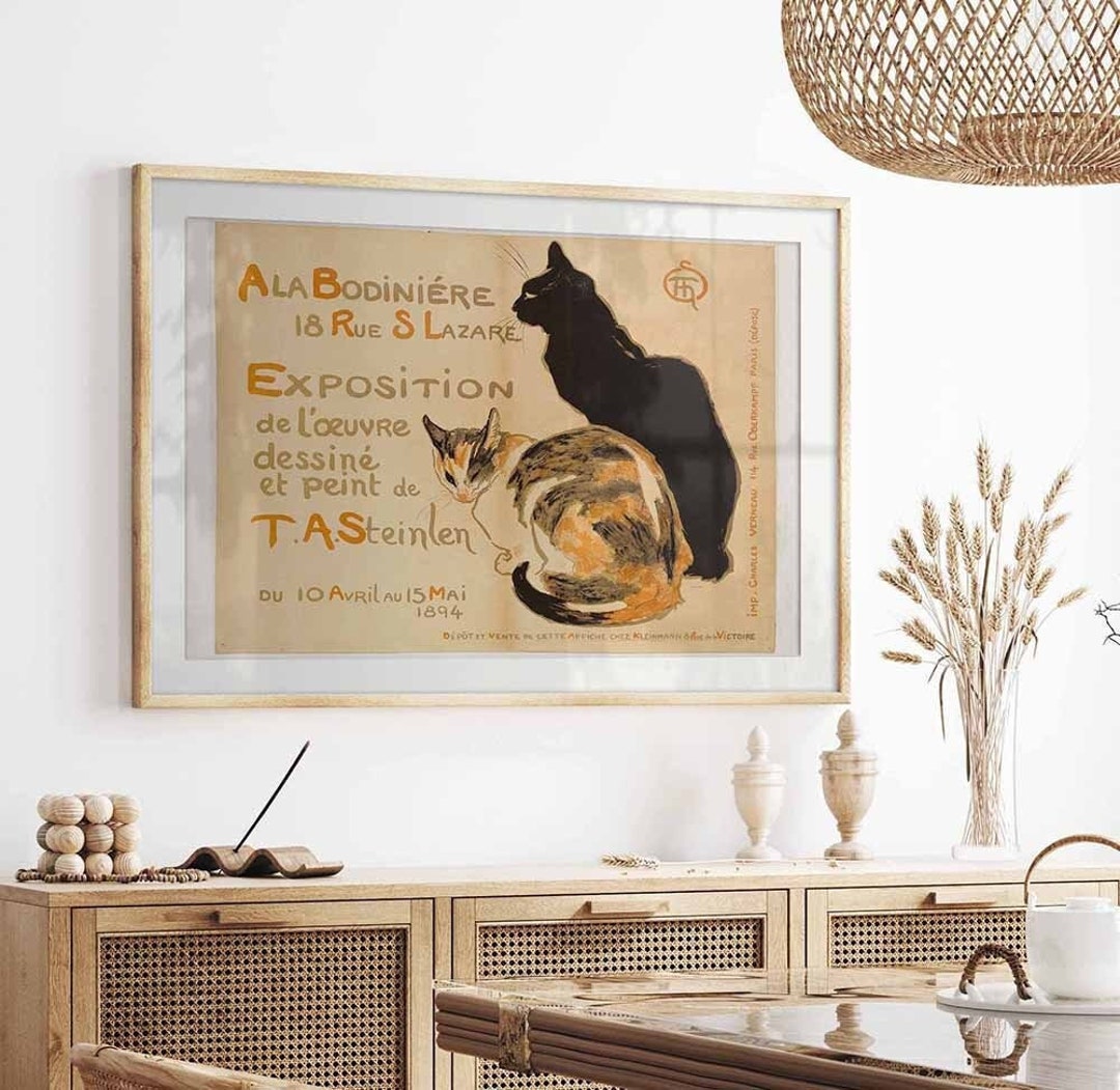 Cat Poster Printable Wall Art, Cats Wall Art Print, Cat Lover Gift ...