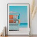 Colorful Lifeguard Tower Print, Beach Wall Art, Lifeguard Photo, Beach ...