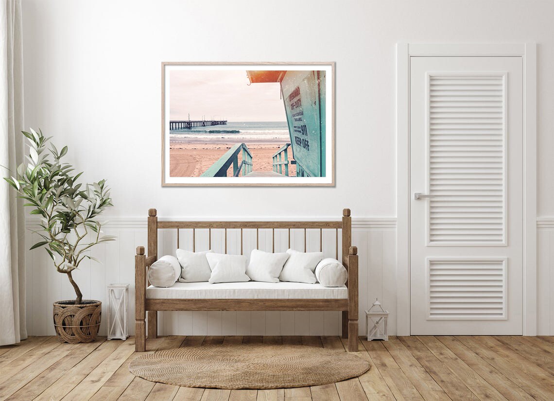 Retro Lifeguard Tower Print Lifeguard Print Printable Beach | Etsy