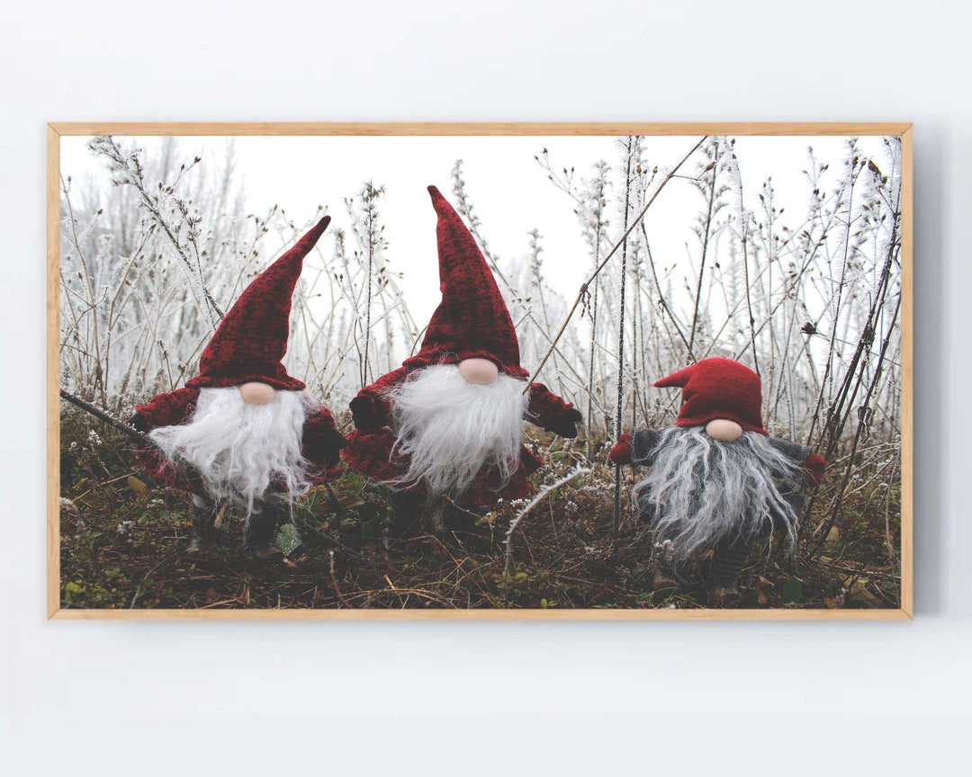 Christmas Gnomes Frame TV Art Gnomes Decor Samsung Frame Tv Art Gnomes ...