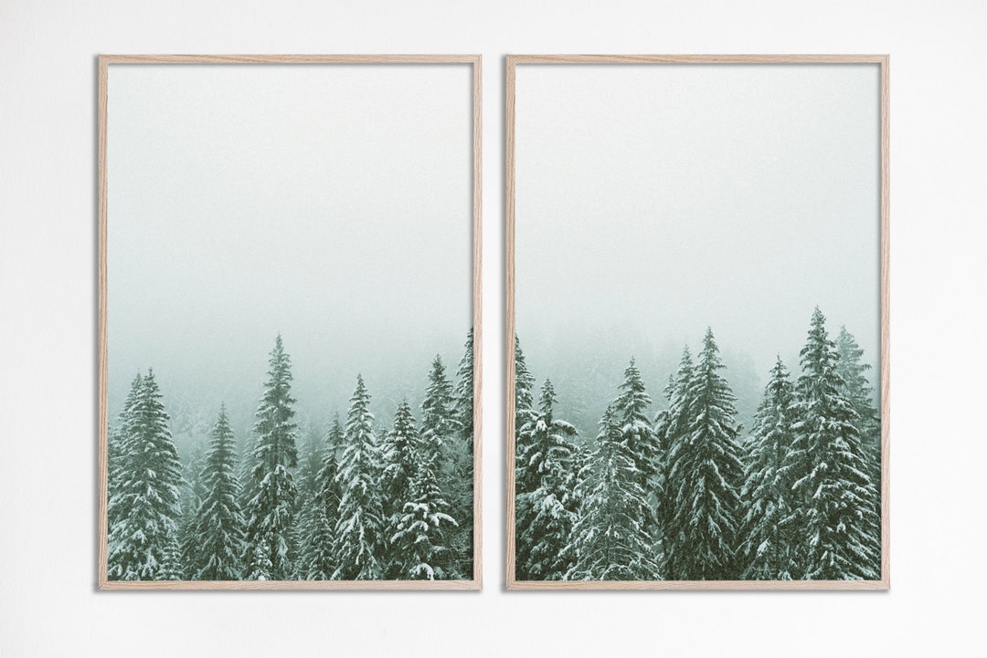 Winter Photography, Split Panels Wall Art, Winter Wonderland ...