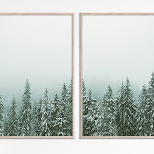 Winter Photography, Split Panels Wall Art, Winter Wonderland ...