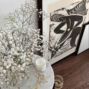 Black and White Reading Nook Wall Decor, Ex Libris Vintage Poster ...