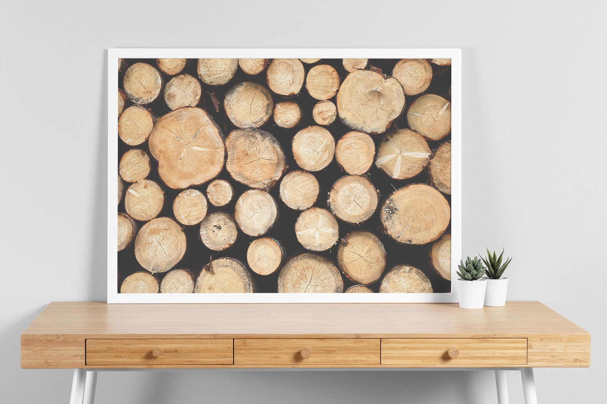 Wood Logs Photo Print Rustic Wood Print Wooden Log Pile - Etsy